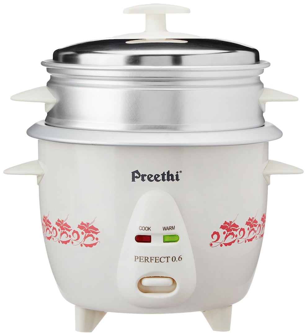 Preethi Perfect 0.6 Litres Rice Cooker - RC 308 – ekitchen.in