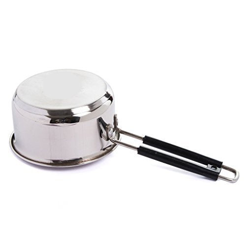 Stainless Steel Sandwich Bottom Sauce Pan | Milk Pan with Spout 1.5 li ...